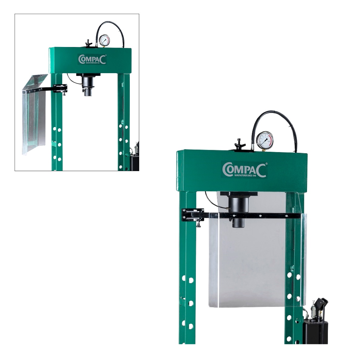 Préshez védőpajzs, műanyag védőlemez - COMPAC - 16 / 20 / 25 tonnáshoz ...