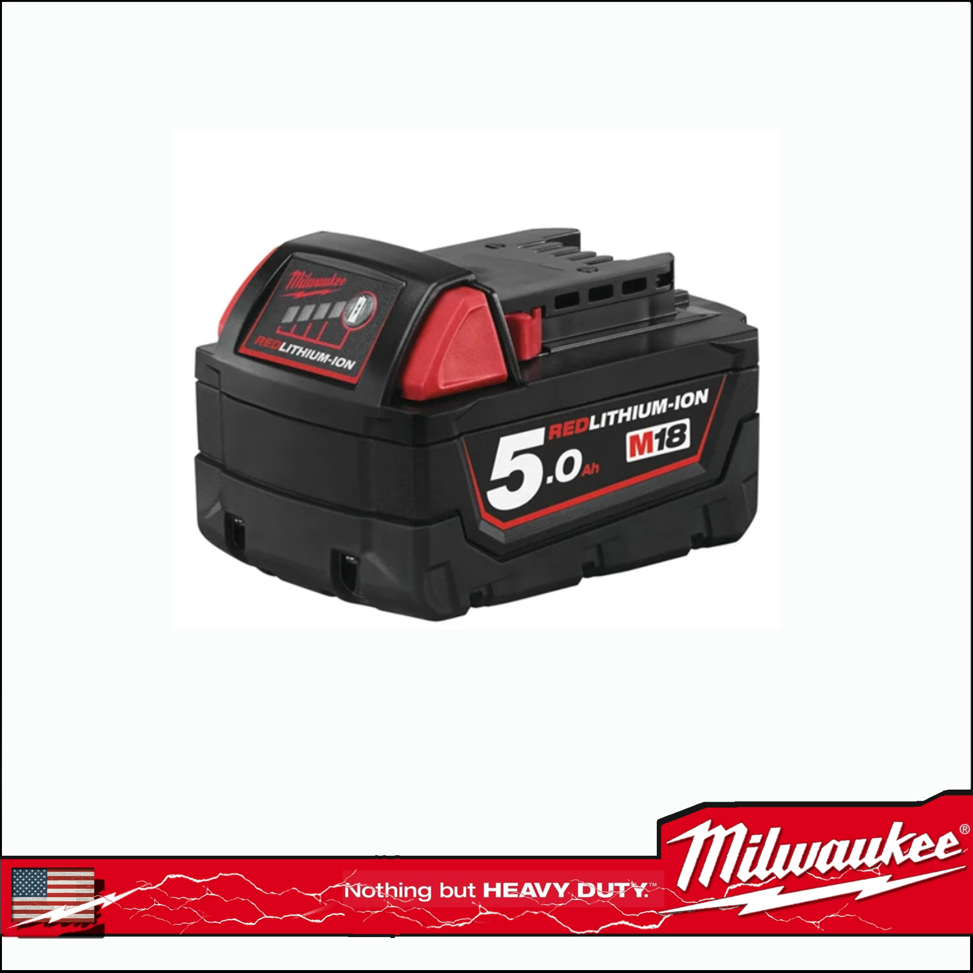 Akkumulátor 18V 5.0Ah Li-Ion B5 RED-Lithium - Milwaukee (M18B5 ...