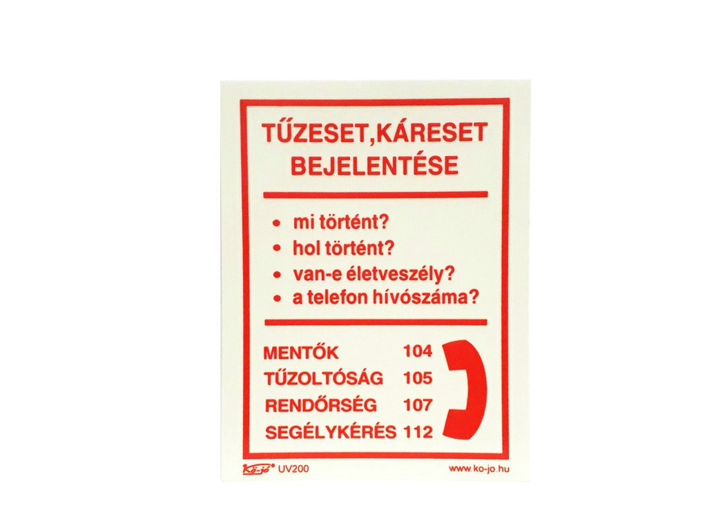 Tábla utánvilágítós öntapadós Káreset 150x200 UV200 (TT022) - Puma Tools