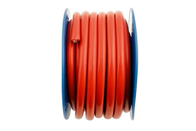 Indító kábel 12V-os piros kábel 25mm2 - 37/0,9 - 10 méter (CON-30061 ...