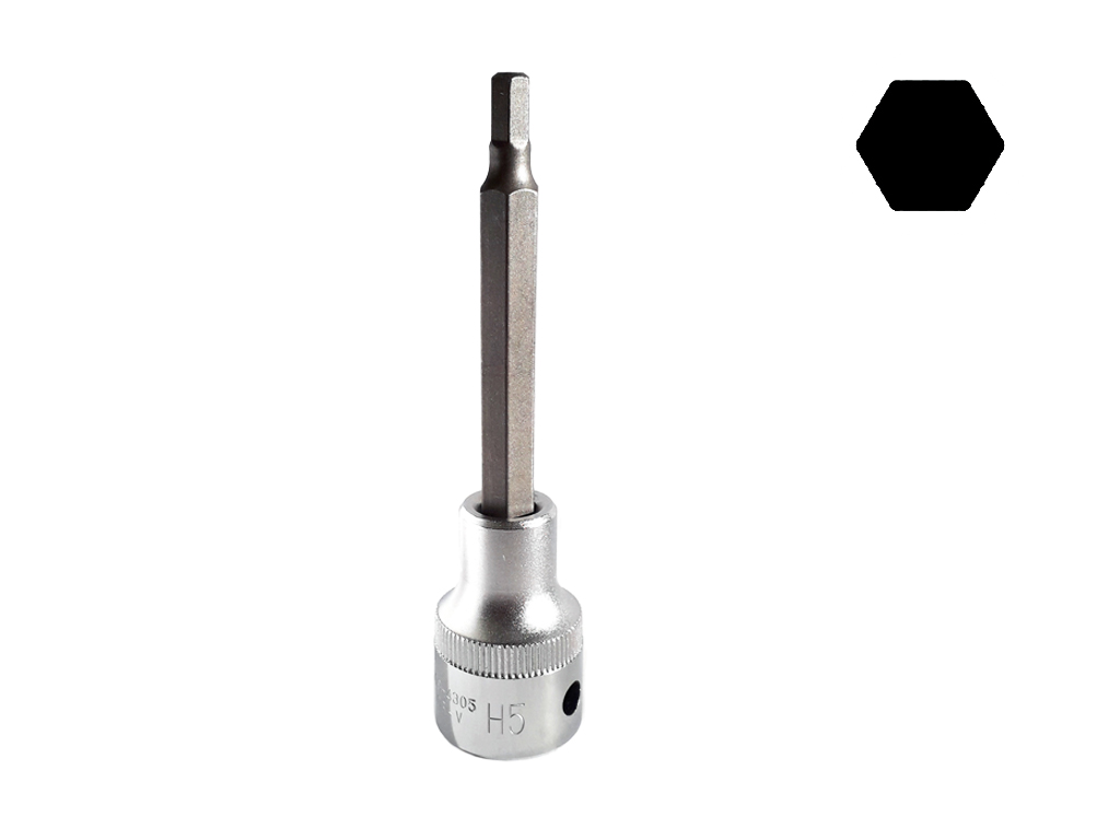 Rátűzőkulcs - crowa+bit 1/2" imbusz 5 mm, hosszú (S09H4305) - Puma Tools