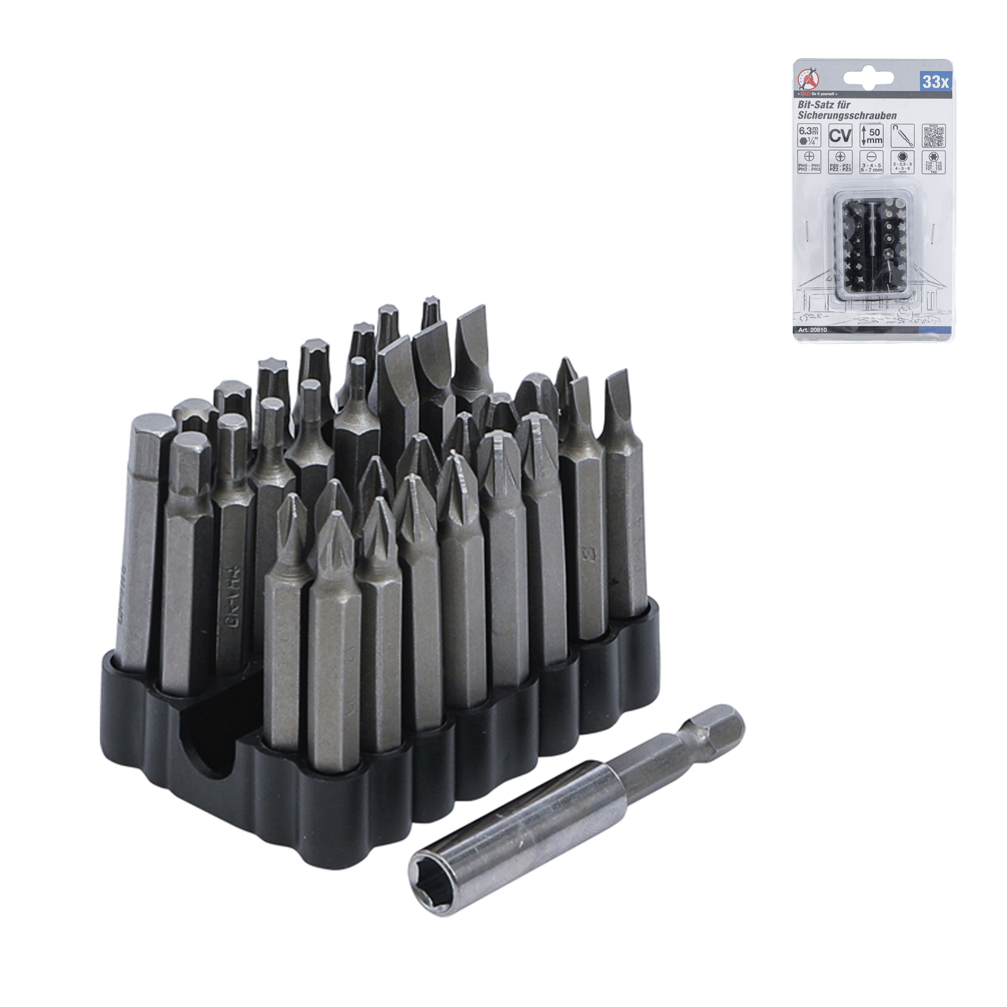 Bit készlet 33 db-os BGS (9-20810) - Puma Tools