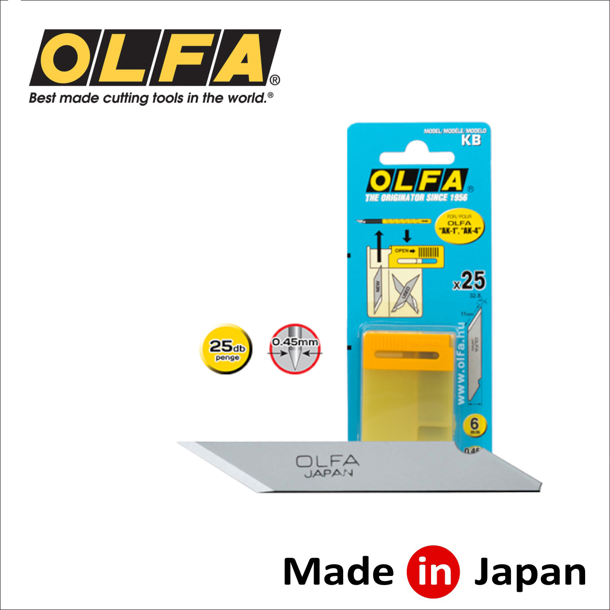 Penge OLFA dekor és hobby késhez 6 mm 25 db/dob (KB) - Puma Tools