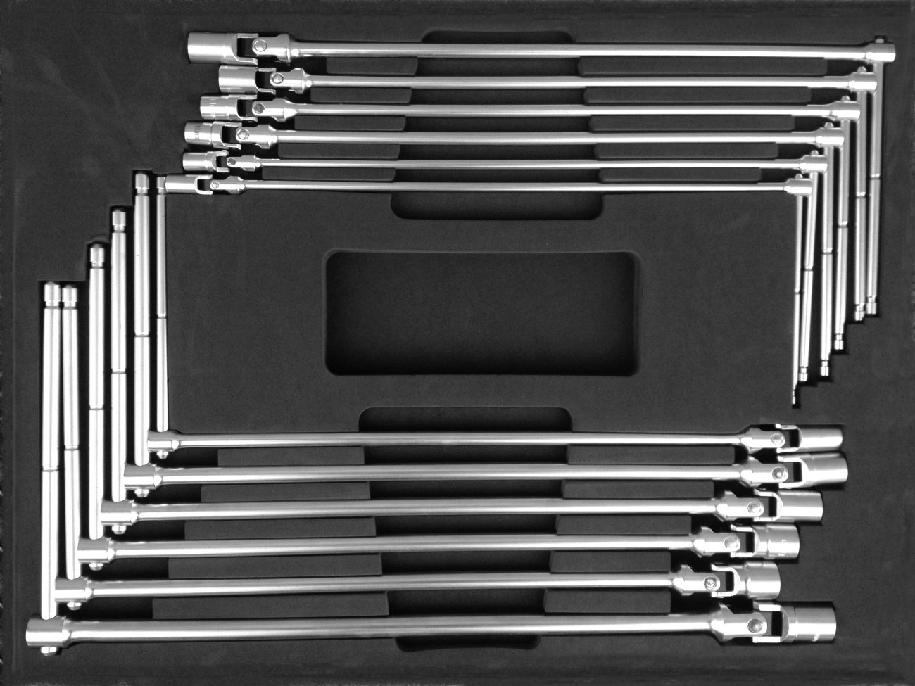 T-kulcs csuklós készlet tálcás 8-19-ig 12 db-os (SW3204) - Puma Tools