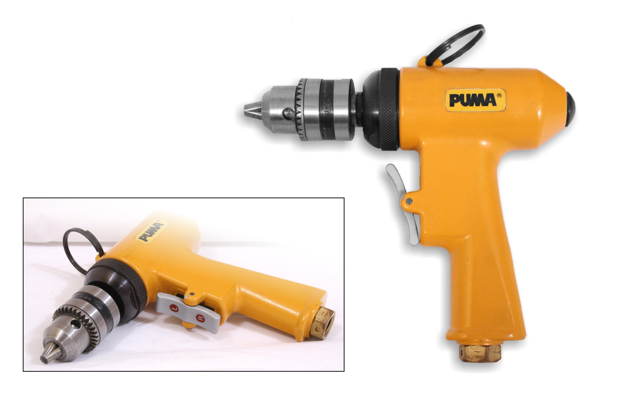 Fúrógép, levegős 2500 rpm 1.5-10mm - irányváltós - Puma (AT-4032 ...