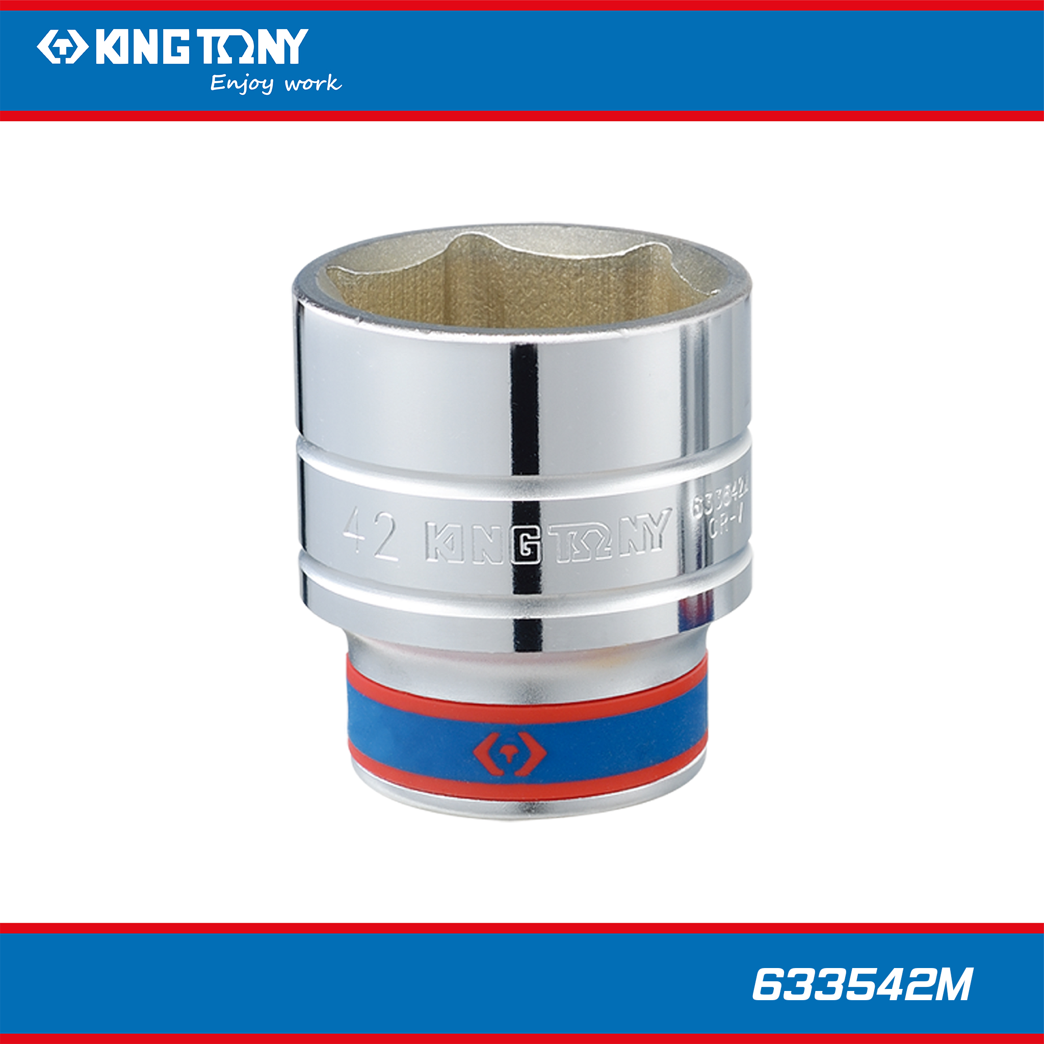 Dugókulcs - crowafej 3/4" 6 lap normál 42 mm KingTony (633542M) - Puma Tools