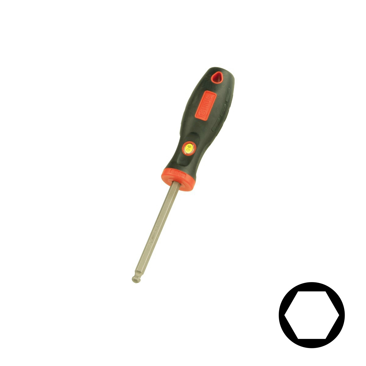 Csavarhúzó imbusz, gömbvégű 4 mm - Genius (506+4634) - Puma Tools