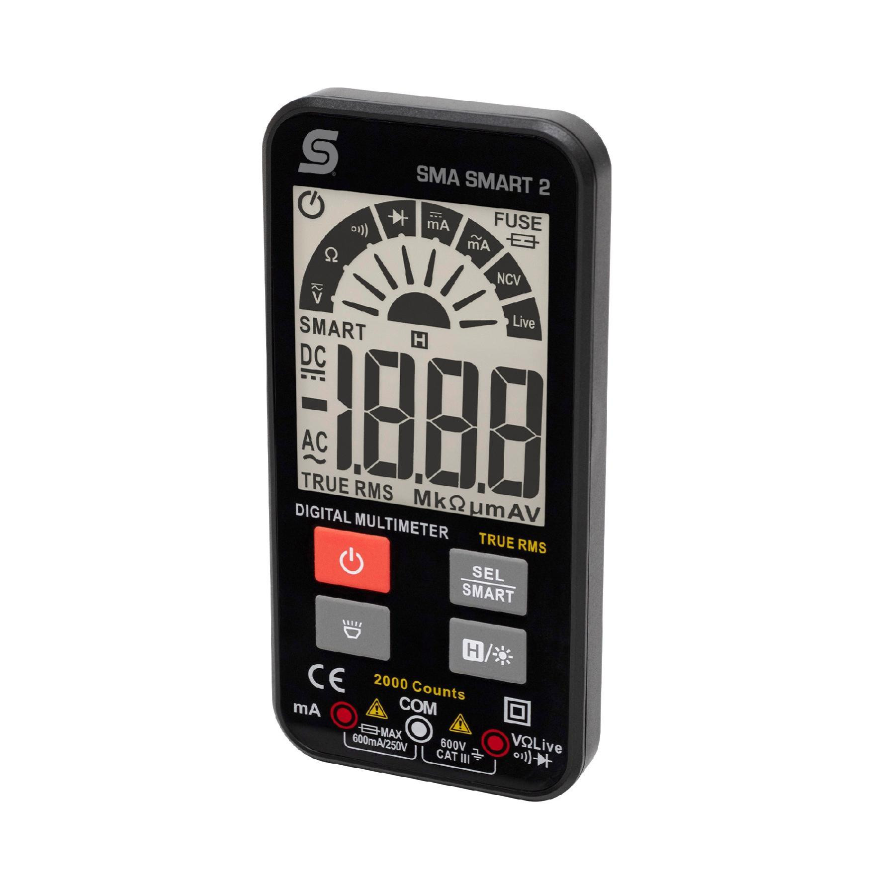 Multiméter, digitális DC 600 / AC 600V TRUE RMS (SMA SMART2) (SMA ...